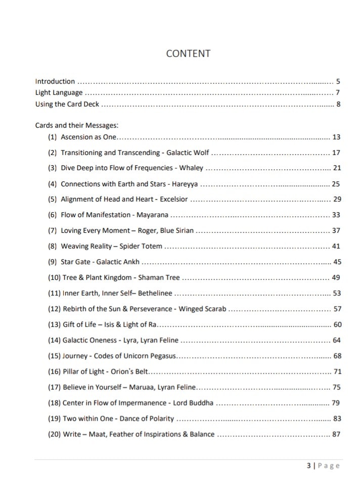 E-Book sample pages | Light Language Art & Energy Services by Nalinee